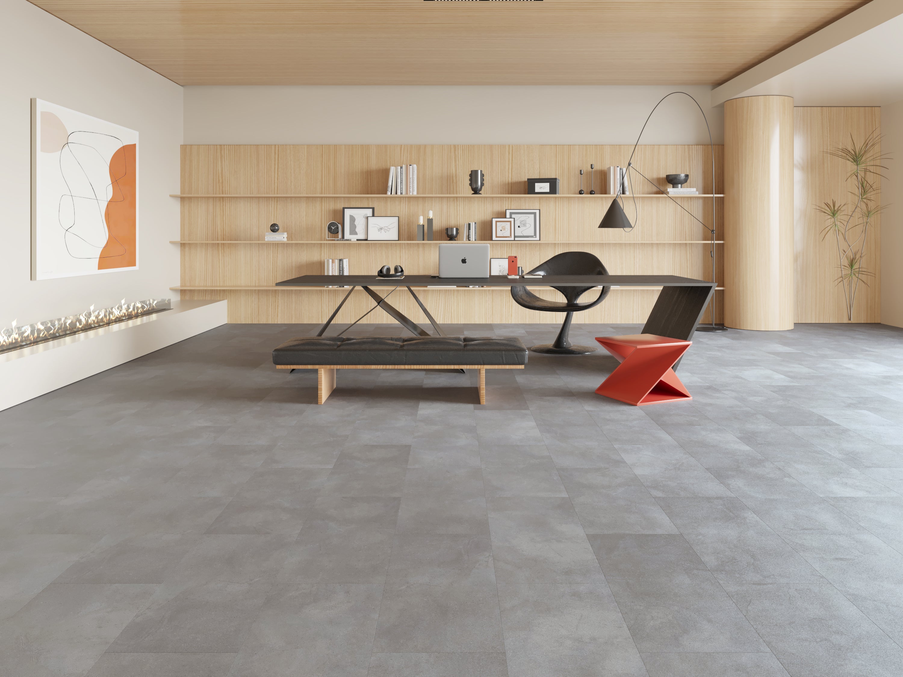 SPC Tile Effect 6.5/0.5mmx310x600, with underlay,DC065, 5Gi click – YTD2024